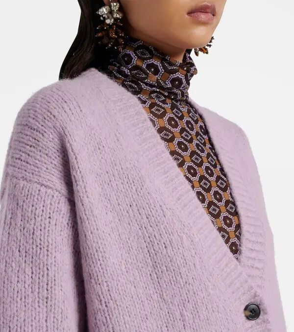 Dries Van Noten Alpaca And Wool-blend Cardigan