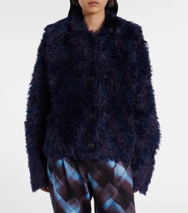 Dries Van Noten Wool And Alpaca-blend Cardigan