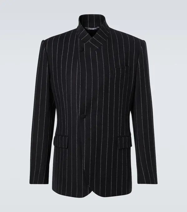 Dolce & Gabbana Pinstripe Wool-blend Blazer