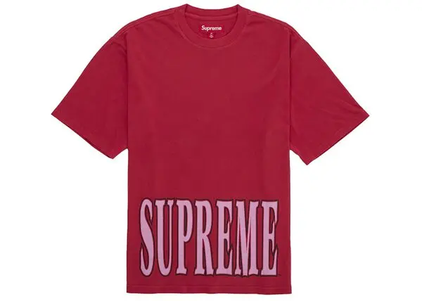 Supreme Cracked Stretch Short Sleeve Top - Red