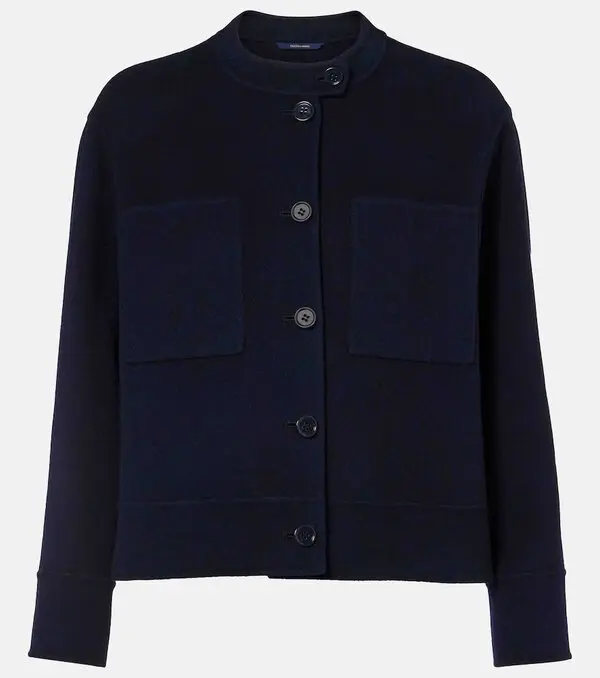 Max Mara Sarah Virgin Wool Jacket - Blue