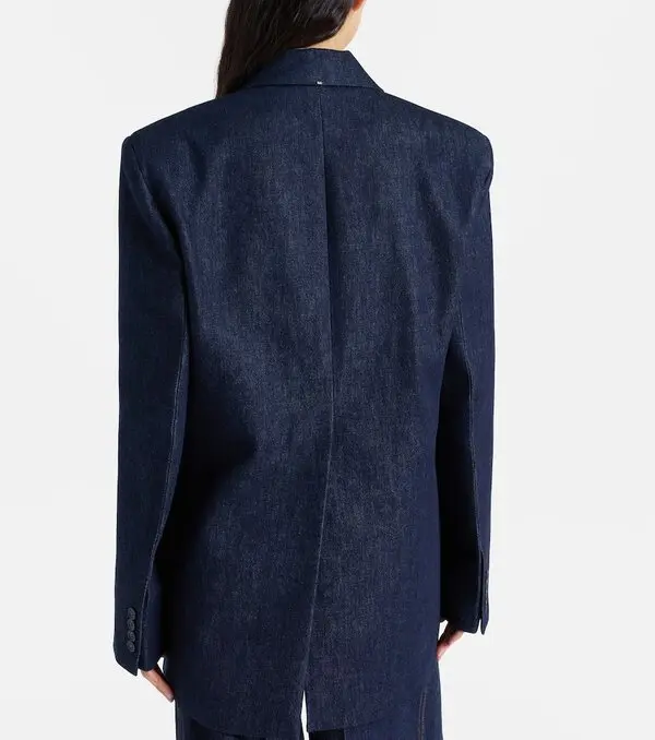 Sportmax Ancella Double-breasted Denim Blazer
