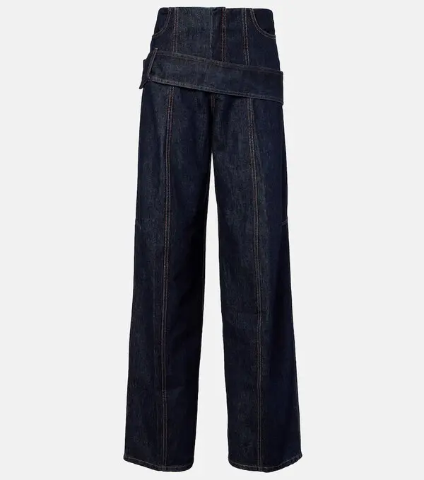 Sportmax Runway High-rise Wide-leg Jeans