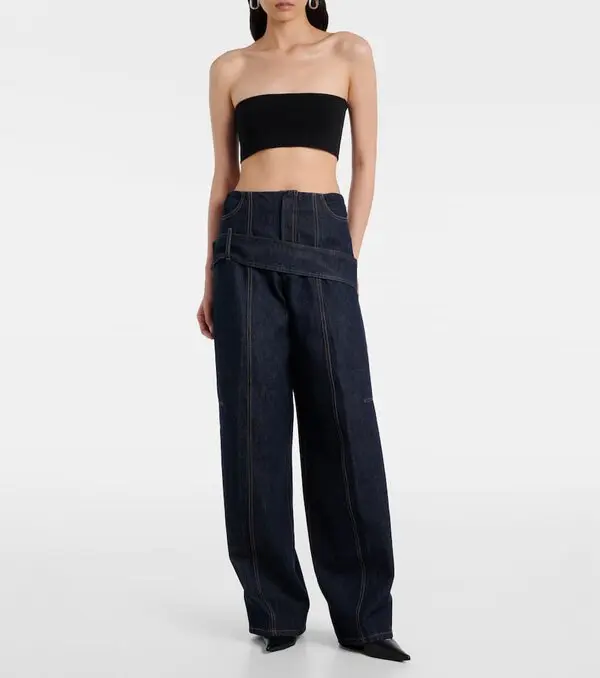 Sportmax Runway High-rise Wide-leg Jeans