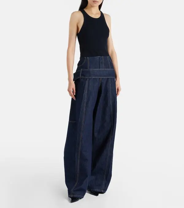 Sportmax Runway High-rise Wide-leg Jeans