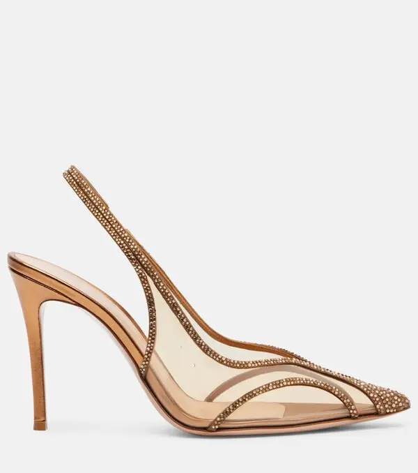 GIANVITO ROSSI Diana 95 Slingback Pumps