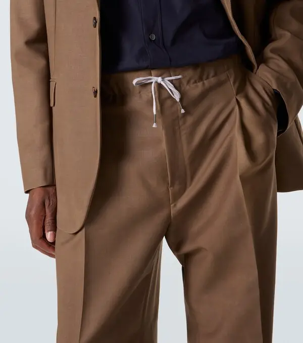 MAISON MARGIELA Mohair And Wool Straight Pants