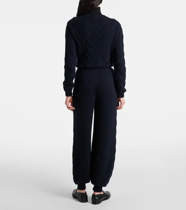 Loro Piana Napier Cashmere Sweatpants - Blue
