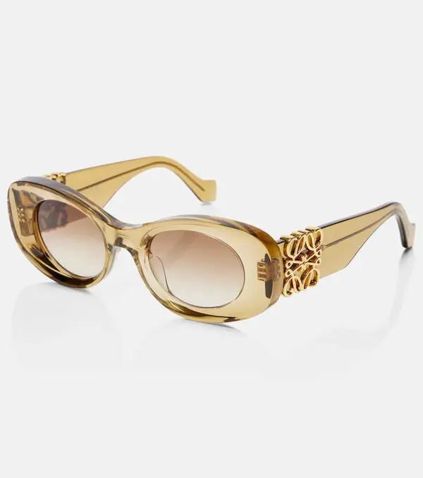 Loewe Anagram Oval Sunglasses