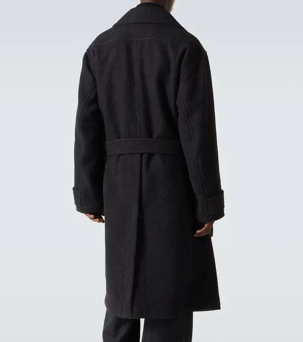 LEMAIRE Belted Alpaca And Wool Overcoat