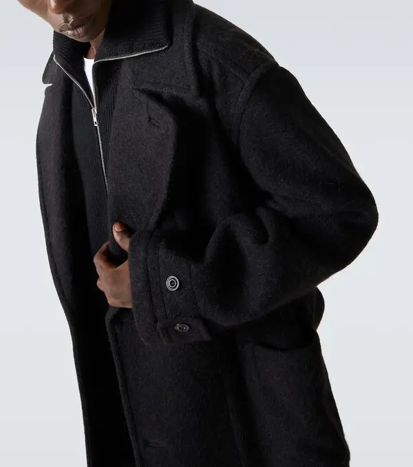 LEMAIRE Belted Alpaca And Wool Overcoat