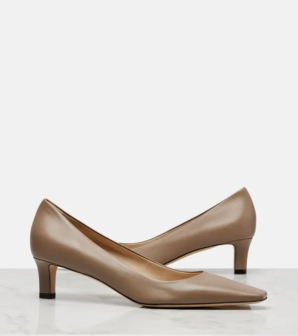 THE ROW Carla 45 Leather Pumps