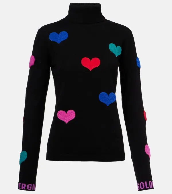 Goldbergh Bacio Embellished Turtleneck Sweater - Black