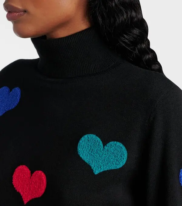 Goldbergh Bacio Embellished Turtleneck Sweater - Black