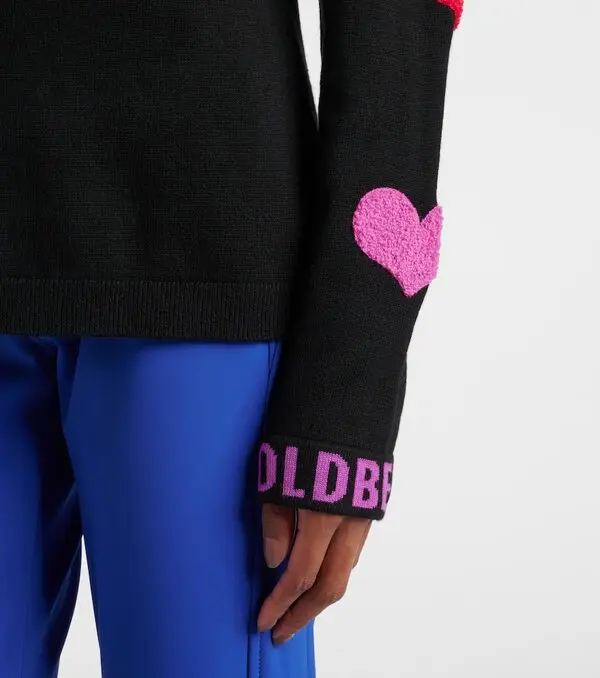 Goldbergh Bacio Embellished Turtleneck Sweater - Black