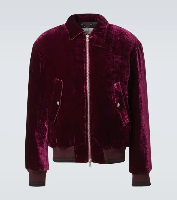 Dries Van Noten Velvet Bomber Jacket