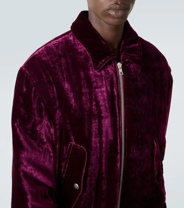 Dries Van Noten Velvet Bomber Jacket