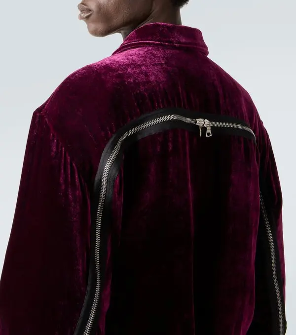 Dries Van Noten Velvet Bomber Jacket