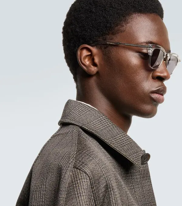 JACQUES MARIE MAGE Sartre Square Sunglasses - Silver