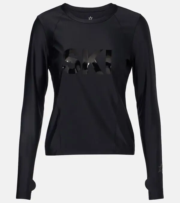 Perfect Moment Ski Crew Neck Top - Black