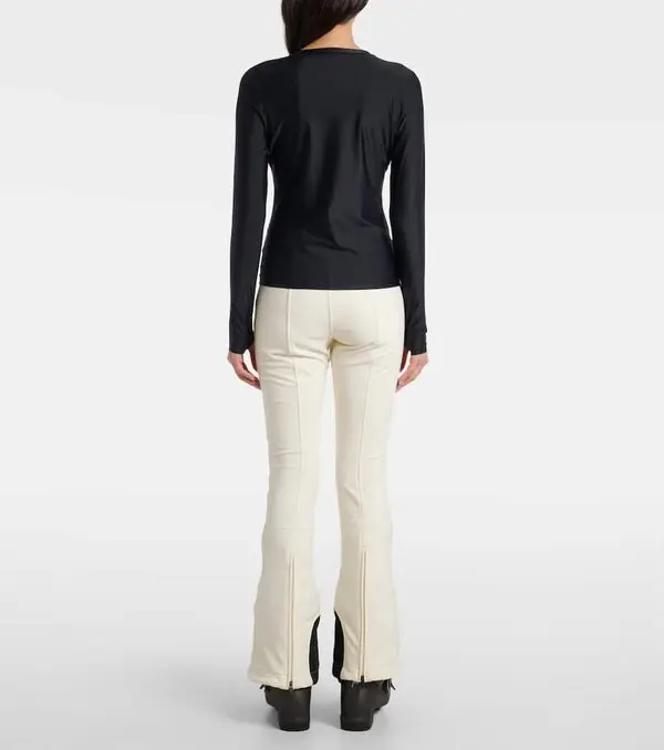 Perfect Moment Ski Crew Neck Top - White