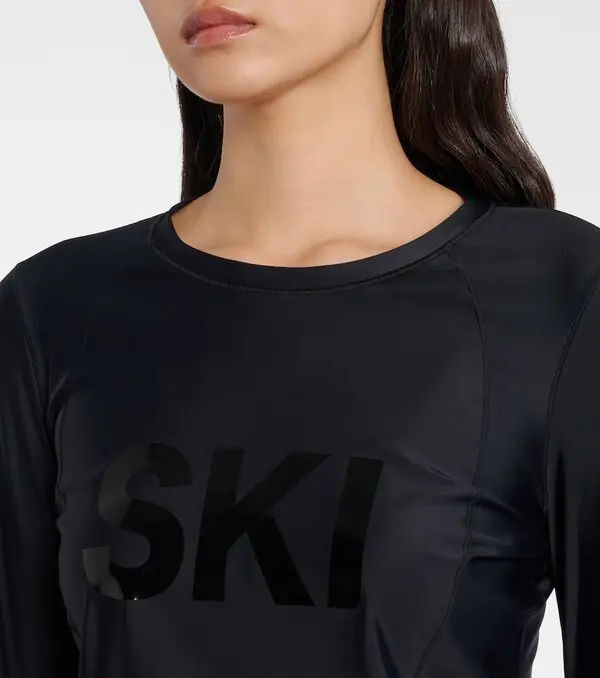 Perfect Moment Ski Crew Neck Top - White