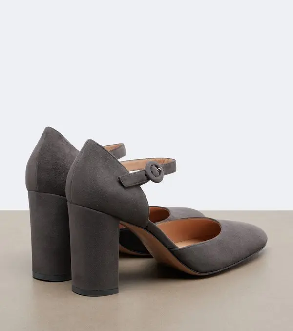 GIANVITO ROSSI Suede Pumps - Grey