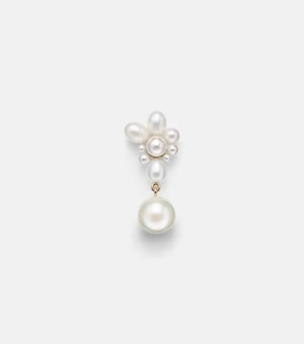 Sophie Bille Brahe Amis Fleur Pearl Earring - Gold