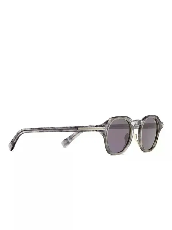 Zegna Square-frame Sunglasses - Grey