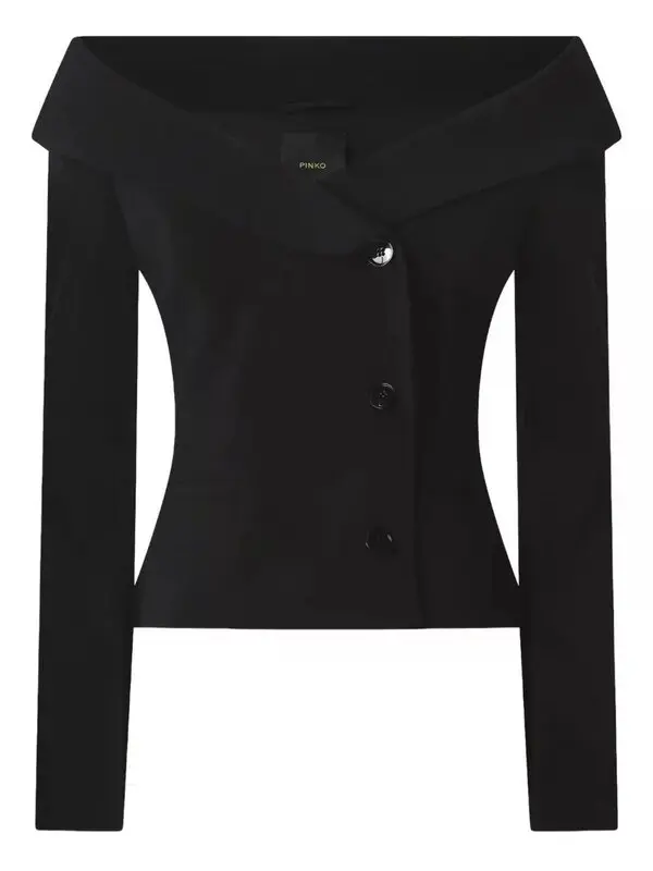 Pinko Off-shoulder Buttoned Jacket