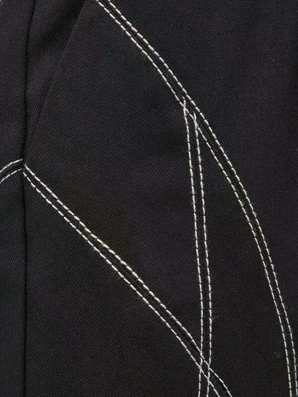 GESTUZ Contrast Stitching Trousers