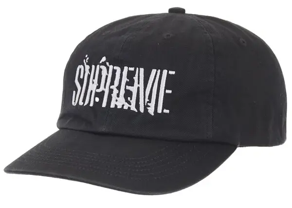 Supreme Splatter 6-panel Cap - Black