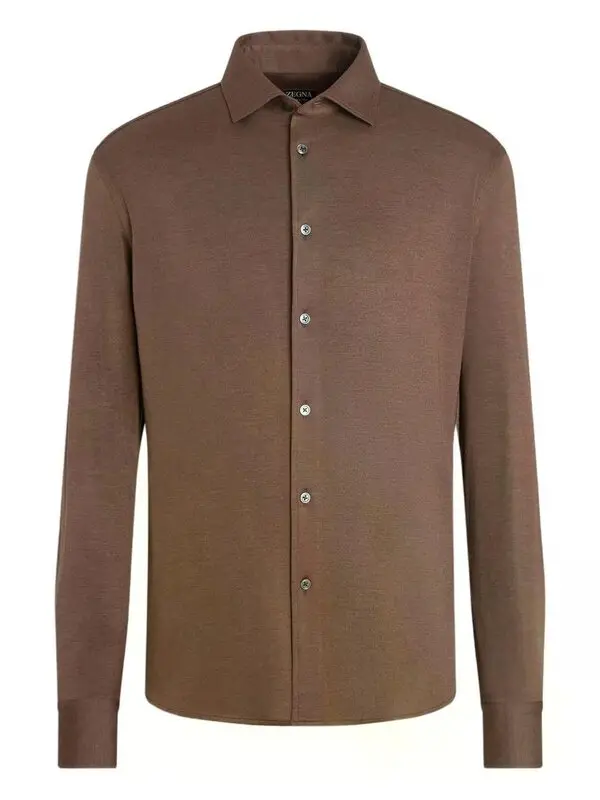 Zegna Cashmere-silk-blend Shirt