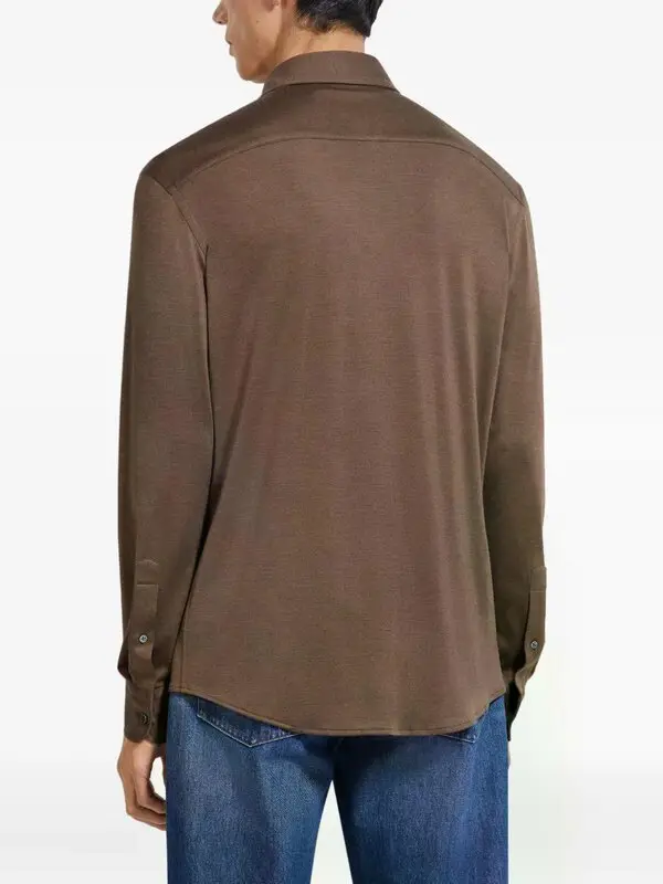 Zegna Cashmere-silk-blend Shirt
