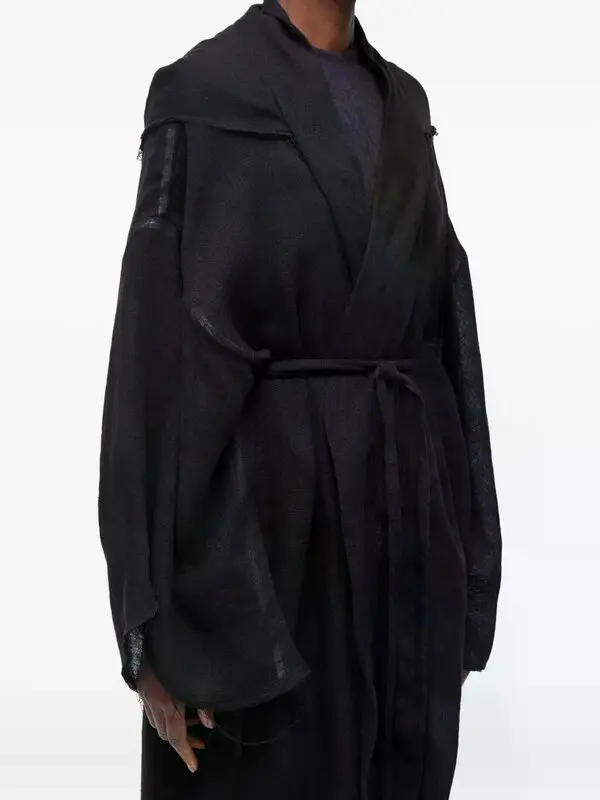 OSKLEN Hooded Frayed Coat
