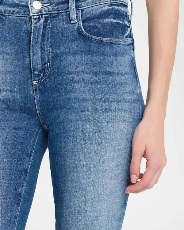 L'Agence Ruth High Rise Straight Jeans - Castro