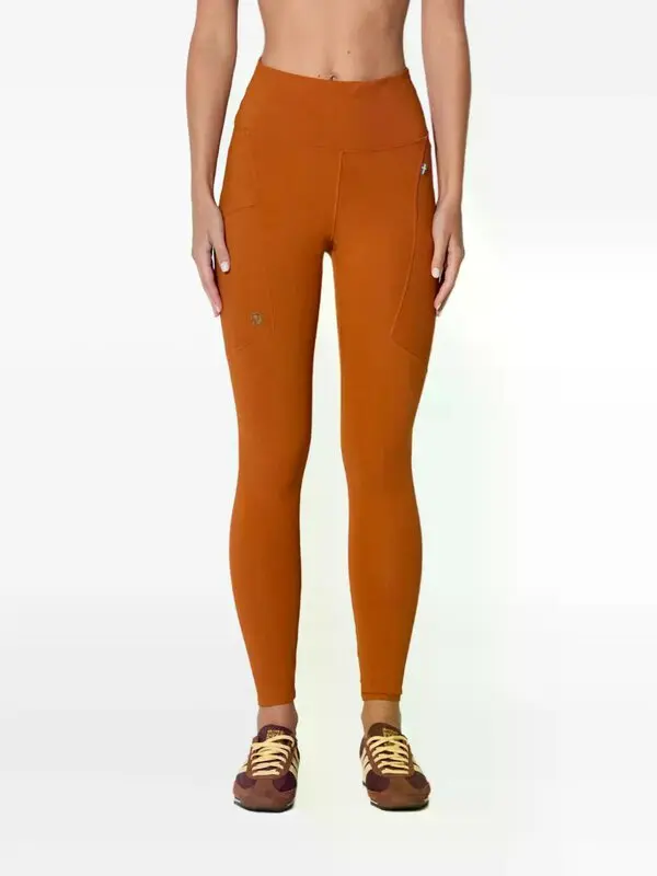 Fjallraven Elasticated-waistband Leggings - Orange