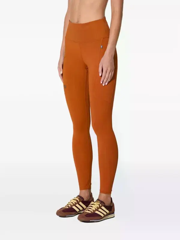 Fjallraven Elasticated-waistband Leggings - Orange