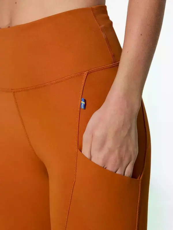 Fjallraven Elasticated-waistband Leggings - Orange