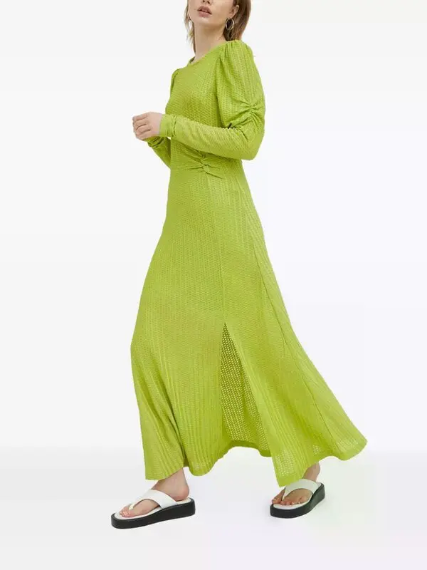 GESTUZ Ruched Long-sleeve Dress