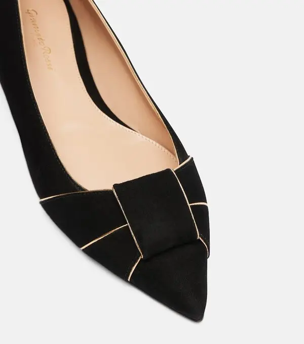 GIANVITO ROSSI Suede Ballet Flats