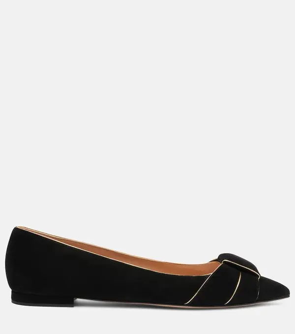 GIANVITO ROSSI Suede Ballet Flats