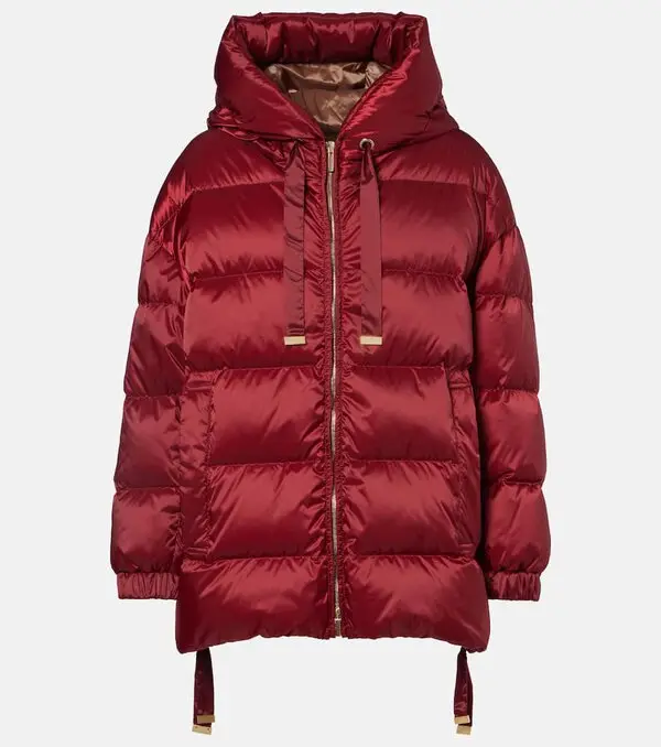 Max Mara Felice Hooded Taffeta Down Jacket