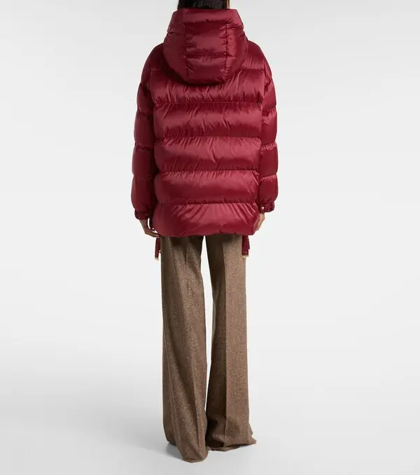 Max Mara Felice Hooded Taffeta Down Jacket
