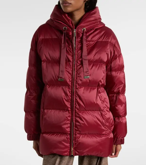 Max Mara Felice Hooded Taffeta Down Jacket