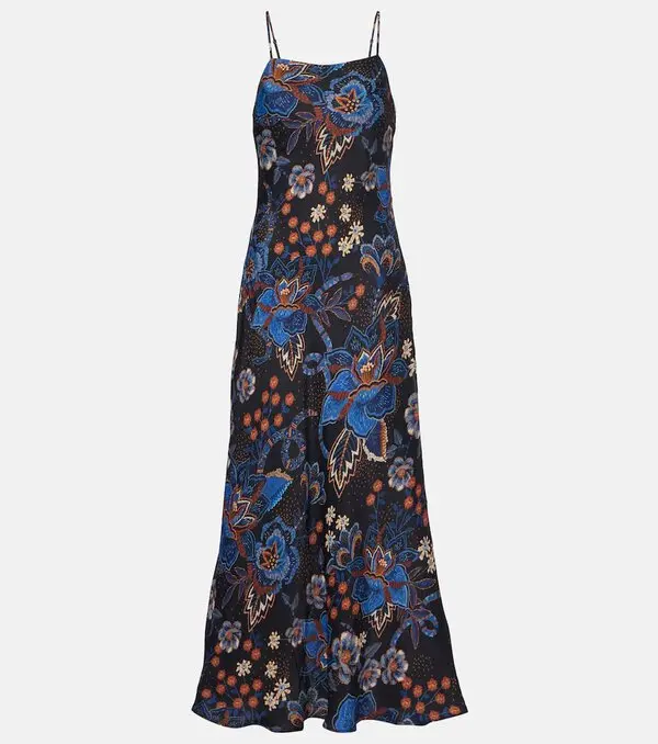 Farm Rio Snakes Bouquet Maxi Dress