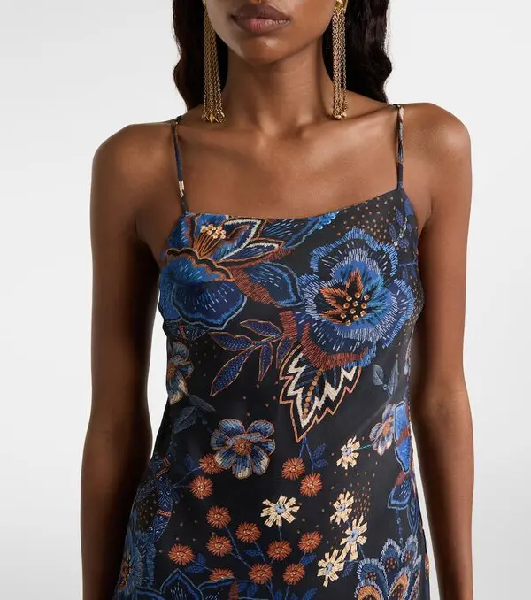 Farm Rio Snakes Bouquet Maxi Dress