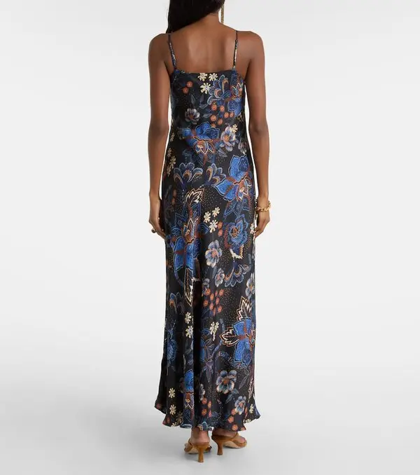 Farm Rio Snakes Bouquet Maxi Dress