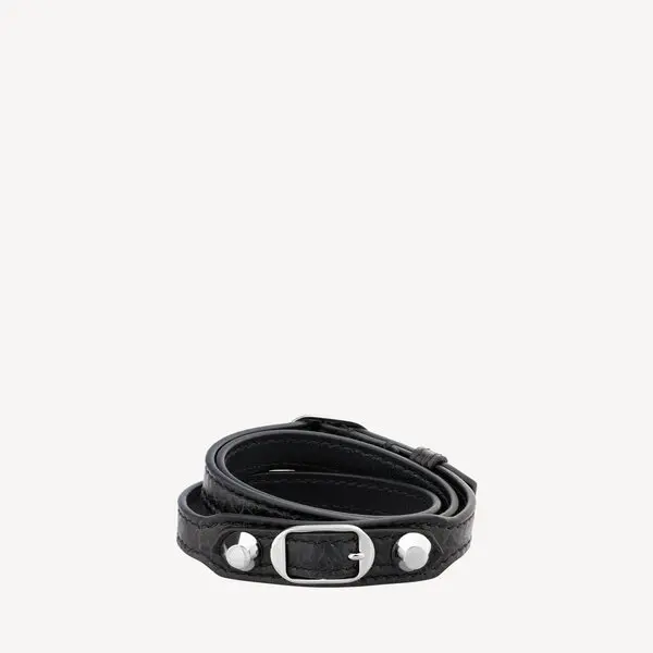 Balenciaga City Triple Tour Bracelet - Black