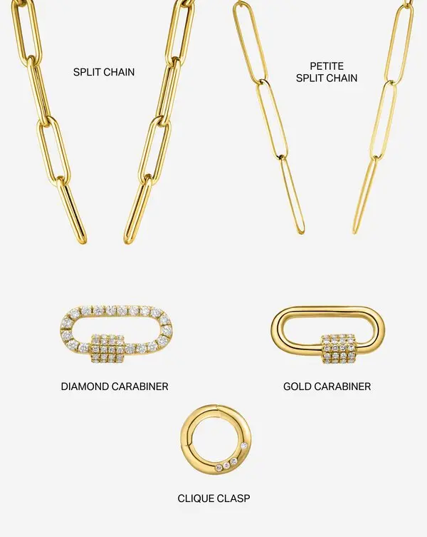Ring Concierge Gold And Diamond Carabiner